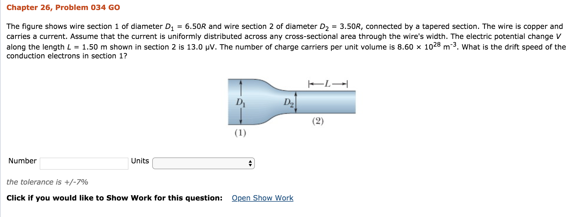 Solved Chapter 26, Problem 034 GO The figure shows wire | Chegg.com