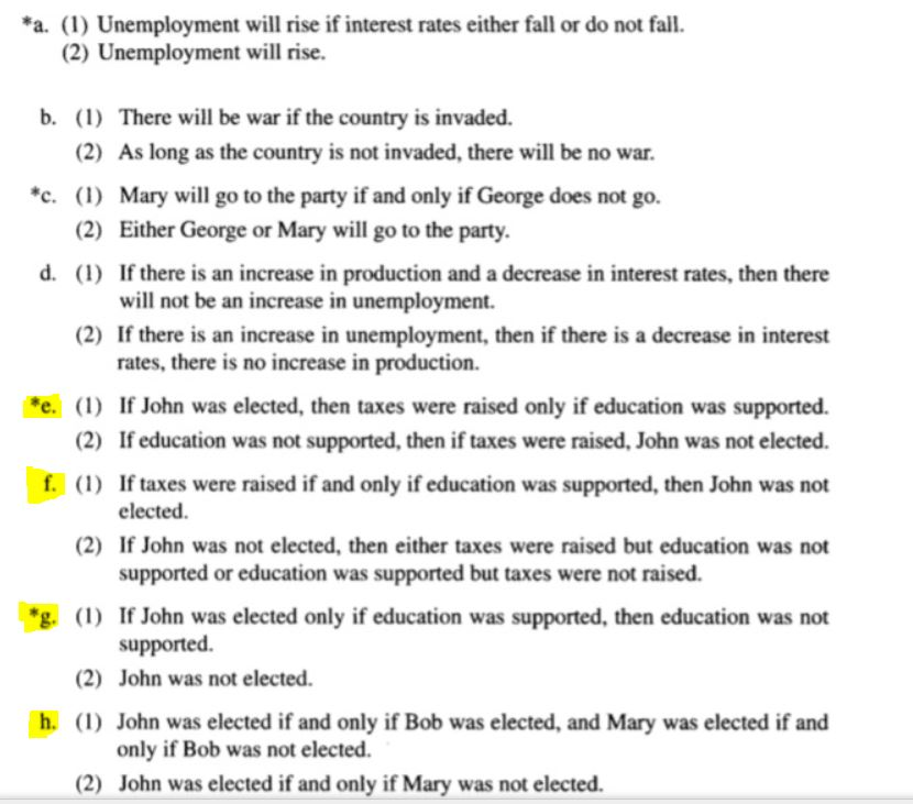 Solved translate the statement pairs and test the forms | Chegg.com