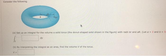 Solved Consider the following. (a) Set up an integral for | Chegg.com
