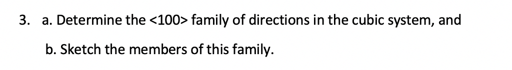 Solved 3. a. Determine the family of directions in the | Chegg.com