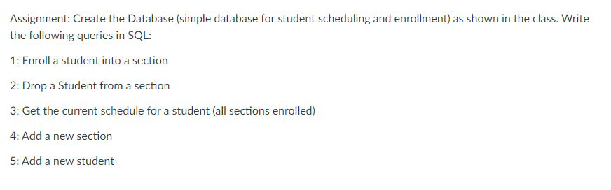 Solved Student Table - Name, Current Year, Birthday, Student | Chegg.com