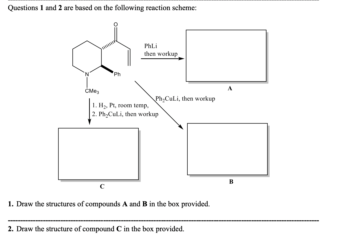 Solved Questions 1 and 2 are based on the following reaction | Chegg.com