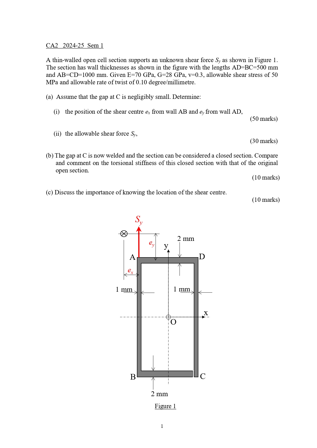 Solved Show me the steps to solve CA2 2024-25 ﻿Sem 1A | Chegg.com