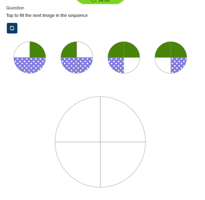 QuestionTap to fill the next image in the sequence | Chegg.com