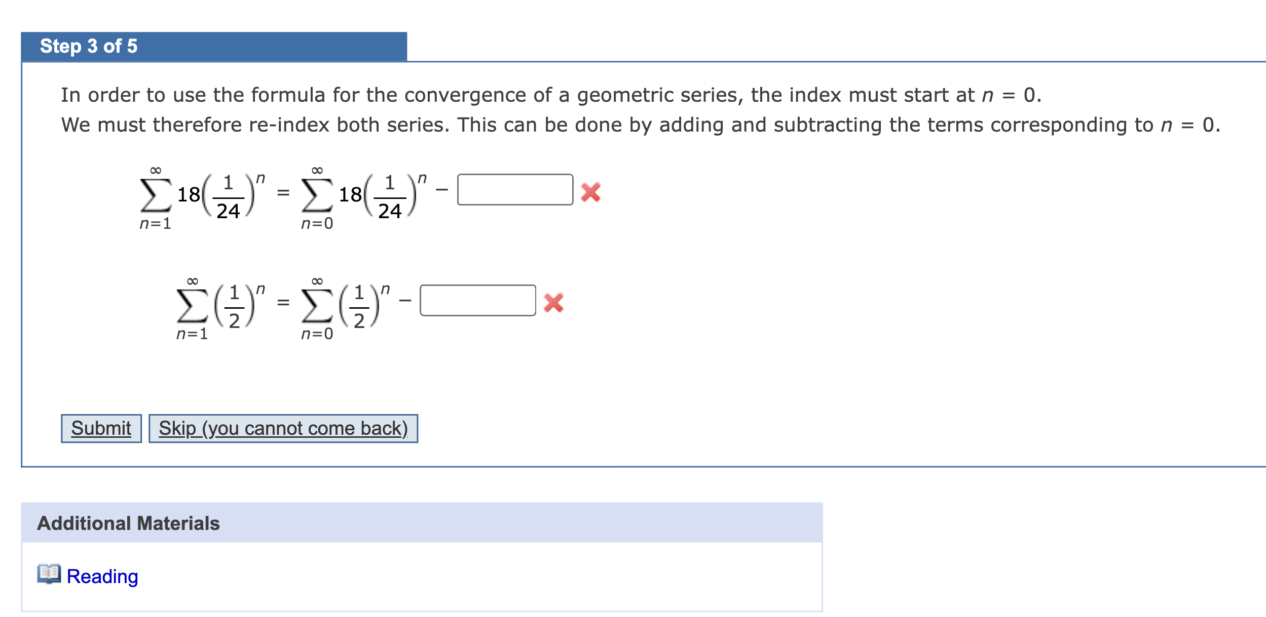 Solved In order to use the formula for the convergence of a | Chegg.com
