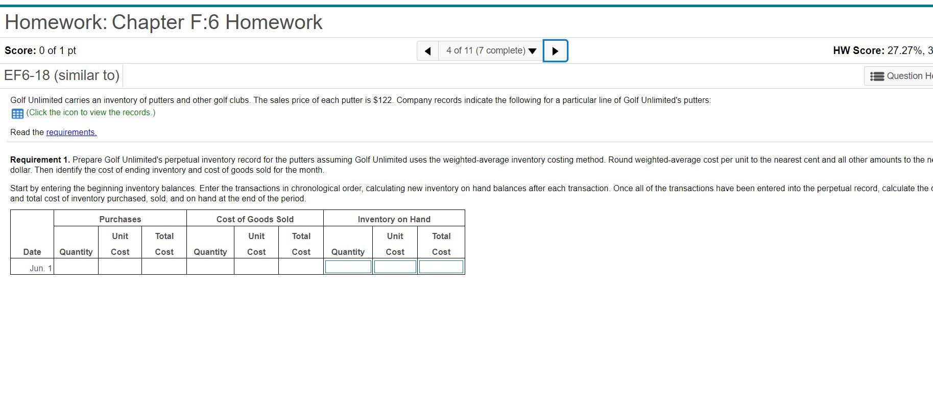 Homework: Chapter F:6 Homework Score: 0 of 1 pt 4 of | Chegg.com