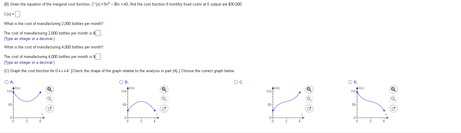 Solved Hey, im so lost on this one. Theres 3 parts and | Chegg.com
