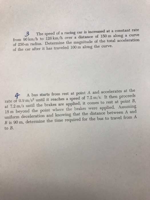 Solved The speed of a racing car is increased at a constant | Chegg.com
