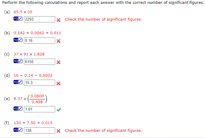 Solved Perform The Following Calculations And Report Each 