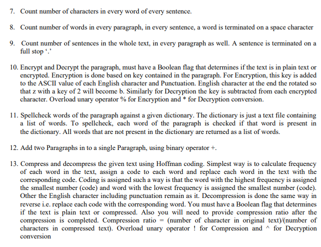 Text Processor You will be developing a Text | Chegg.com