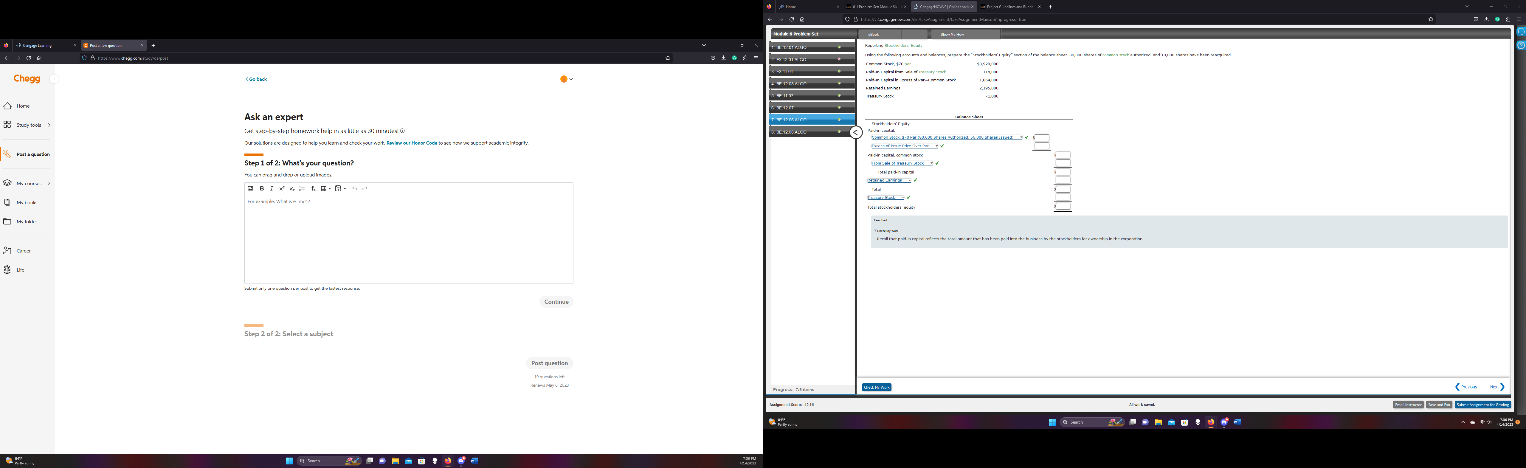 Go back Ask an expert Get step-by-step homework help | Chegg.com