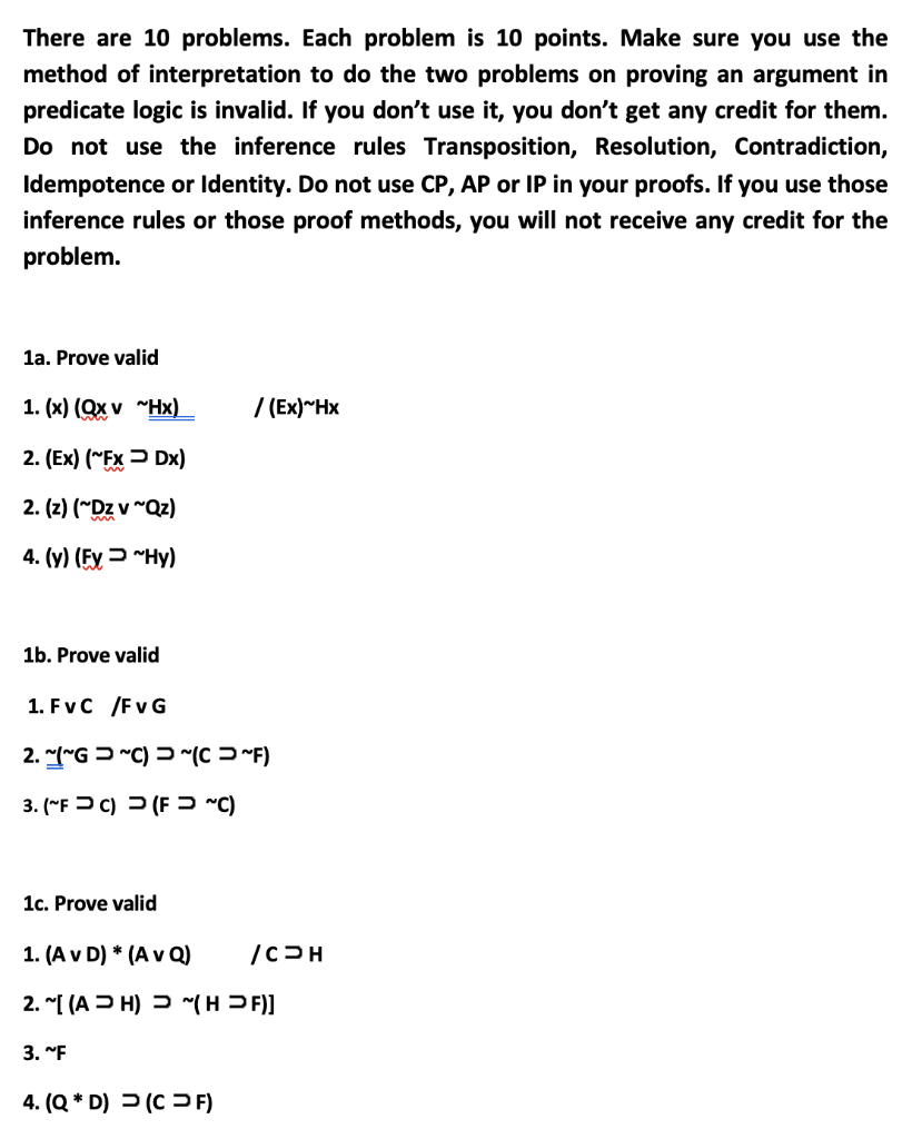 Solved Make sure you use the method of interpretation to do | Chegg.com
