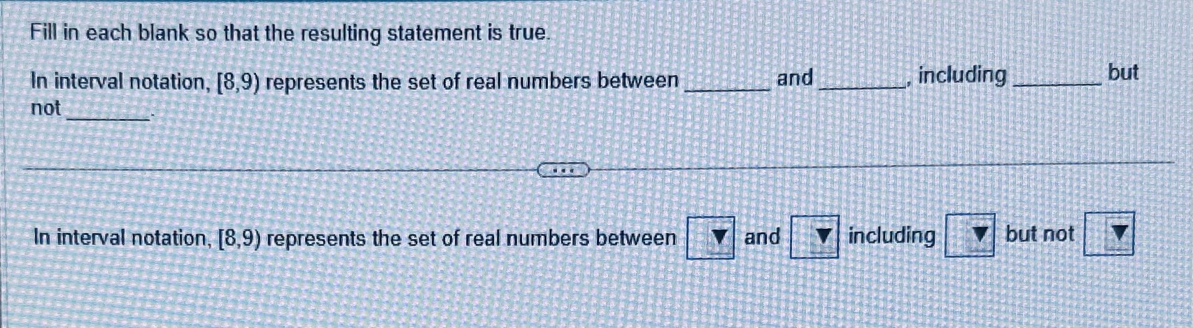 Solved Fill in each blank so that the resulting statement is | Chegg.com
