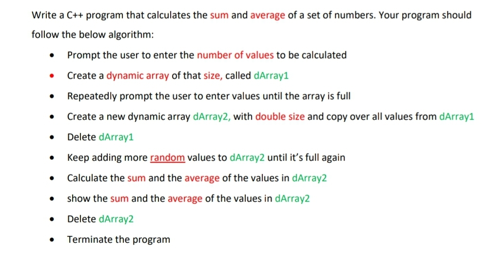 Solved Write A C Program That Calculates The Sum And 8189
