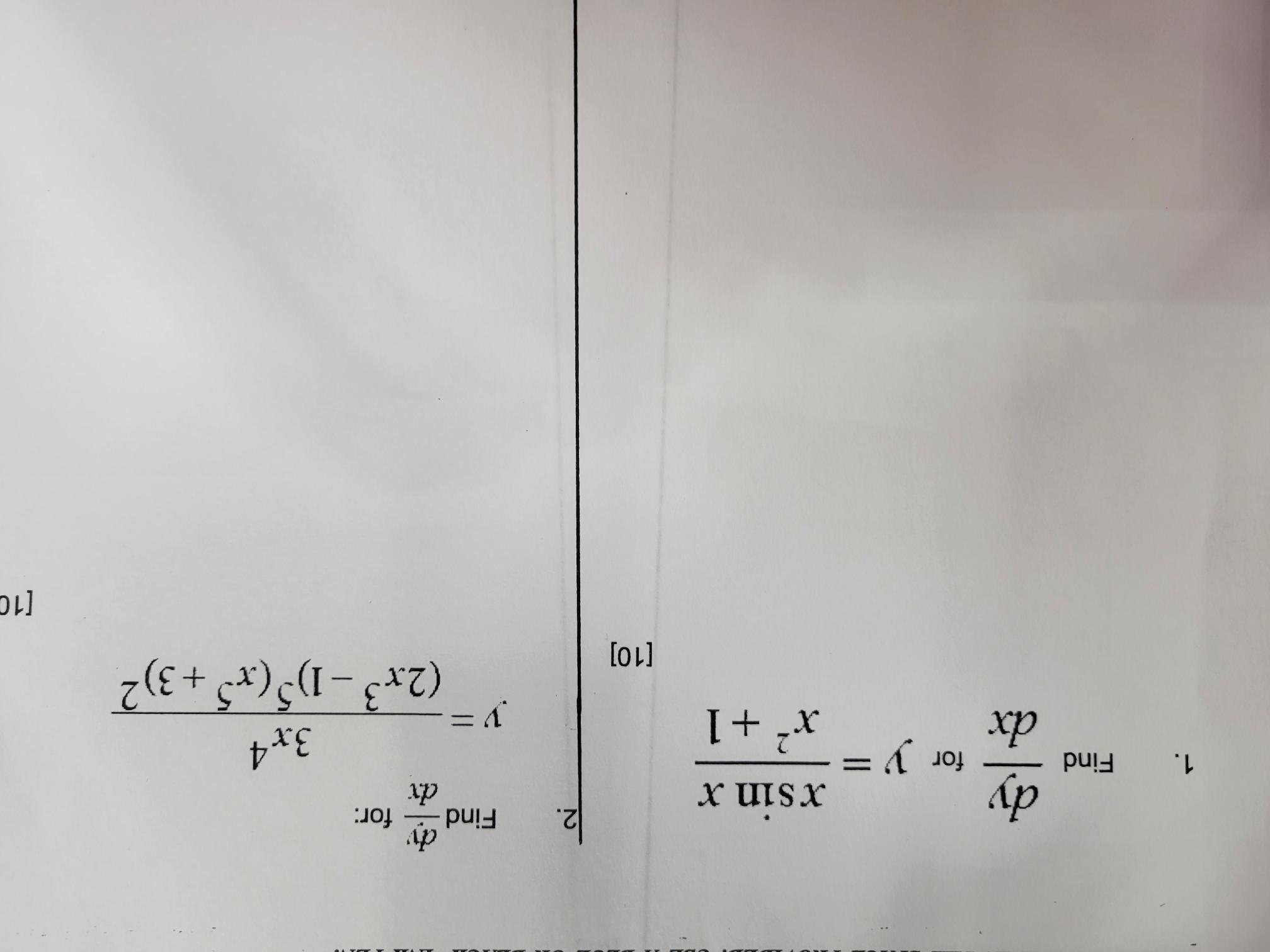 Solved -- for: xsin X Find dy 1. Find dy dx - for Y = 3.74 X | Chegg.com