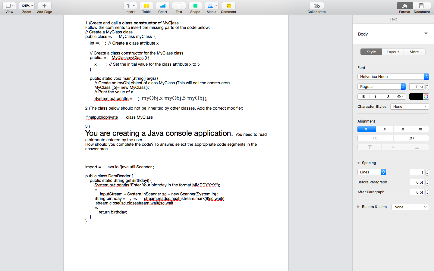 Solved Tv Tv 1 125% Zoom + Add Page + Collaborate 9 Format | Chegg.com