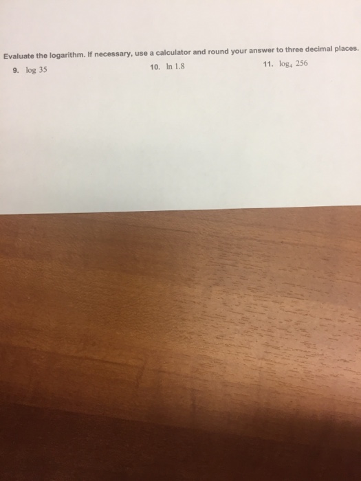 Solved Evaluate the logarithm. If necessary, use a | Chegg.com