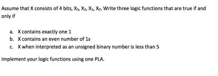 Solved Assume that X consists of 4 bits, X3, X2, X1, Xo. | Chegg.com