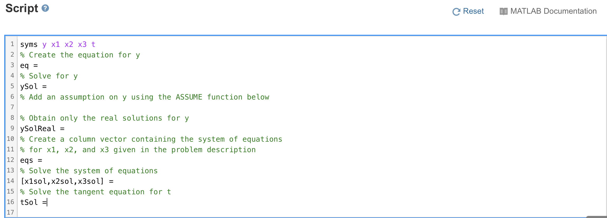 Solved Your Task The Symbolic Variables Y X1 X2 X3 And T