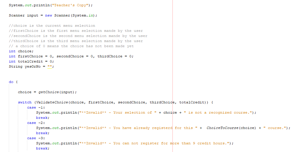 Solved System.out.println("Teacher's Copy") Scanner | Chegg.com