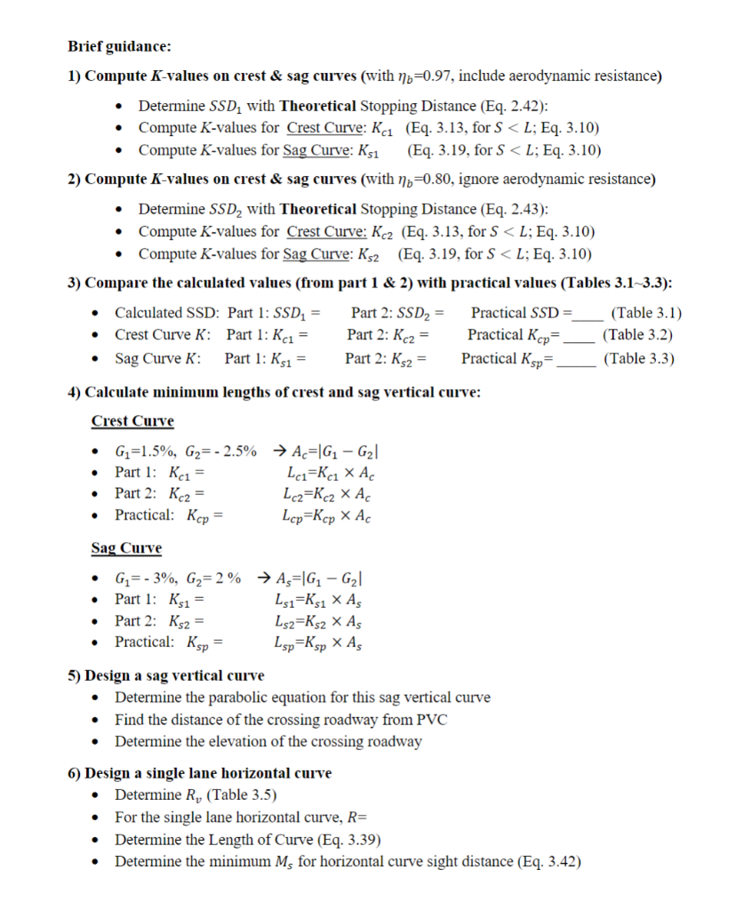 Solved Chapter 3 In-Class Design Problem Geometric Design | Chegg.com