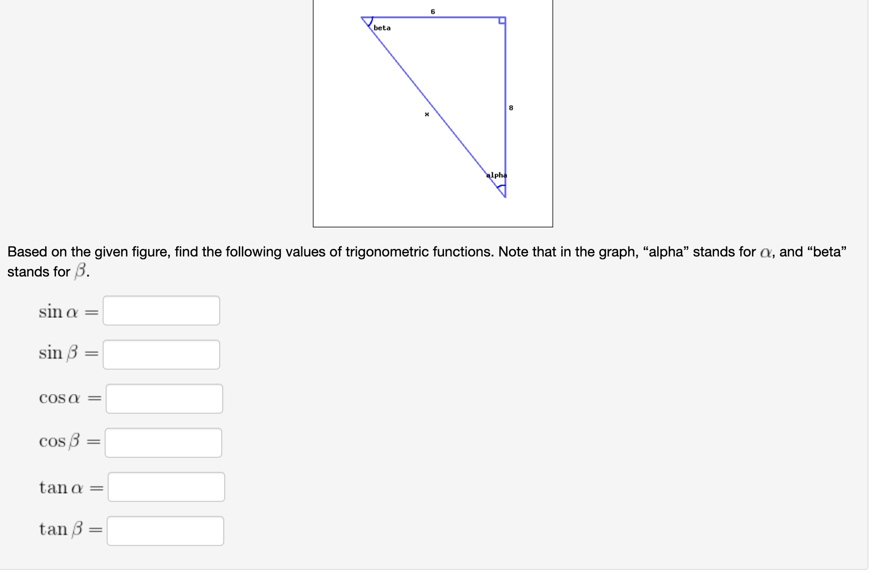 Solved Based on the given figure, find the following values | Chegg.com