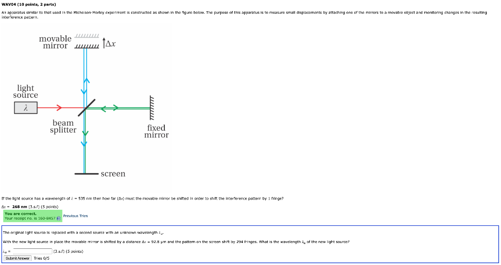 Solved If the light source has a wavelength of j−535 nm then | Chegg.com