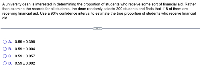 Solved A university dean is interested in determining the | Chegg.com