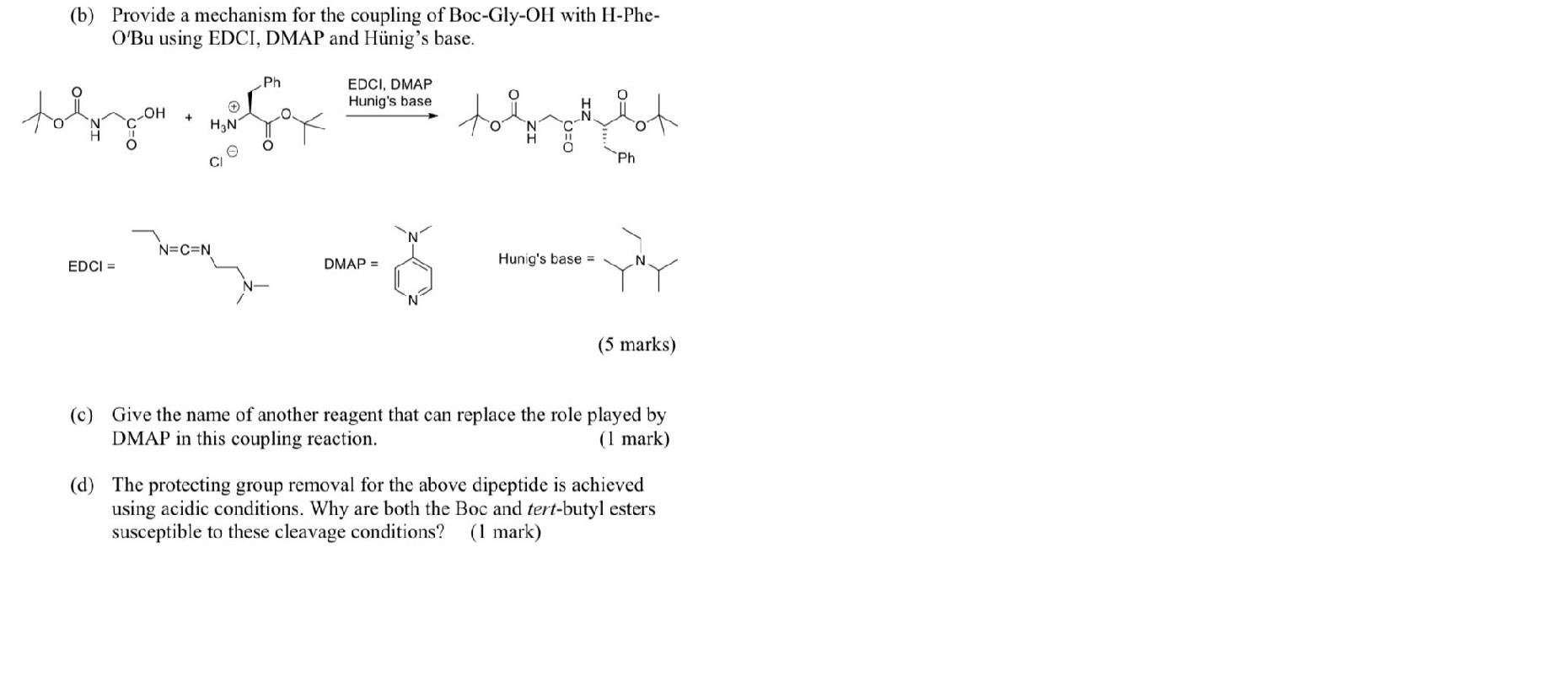Solved (b) Provide a mechanism for the coupling of | Chegg.com