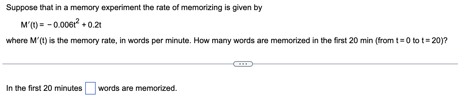 Solved Suppose that in a memory experiment the rate of | Chegg.com