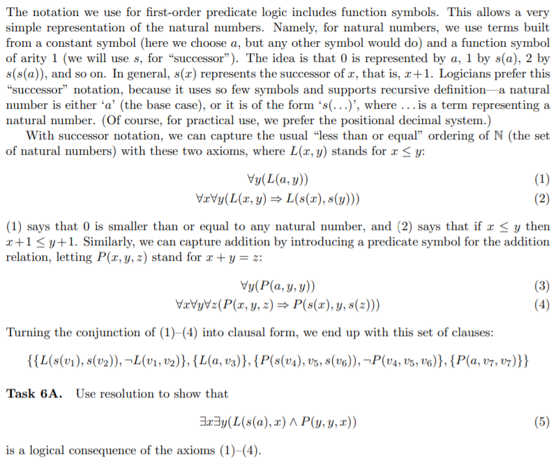 The notation we use for first-order predicate logic | Chegg.com