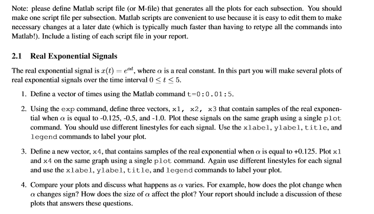 Solved Note: please define Matlab script file (or M-file) | Chegg.com