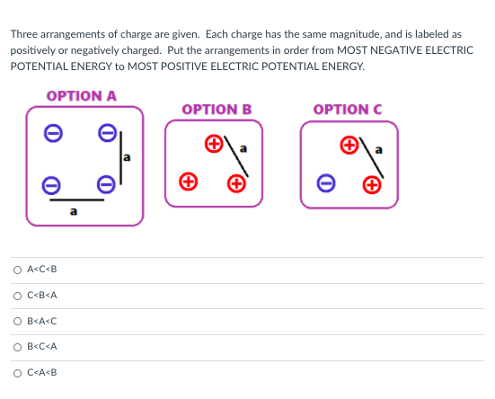 Solved Three arrangements of charge are given. Each charge | Chegg.com