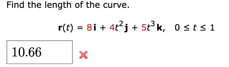 Solved Find the length of the curve. r(t) = 8 i + 4t2 j + | Chegg.com