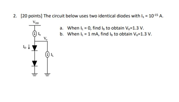 Solved In the problems below, use the diode equation to find | Chegg.com