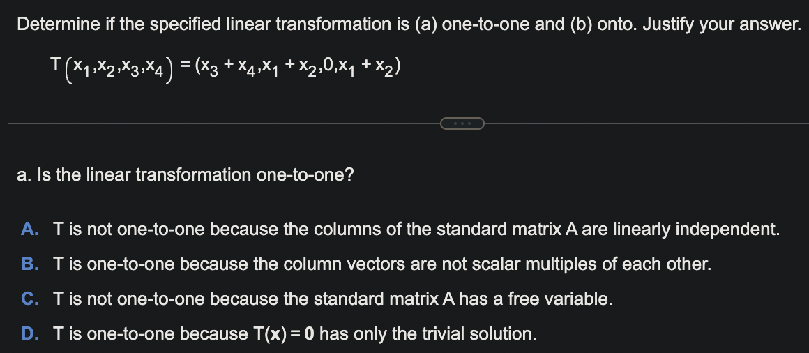 Solved Describe the possible echelon forms of the standard | Chegg.com