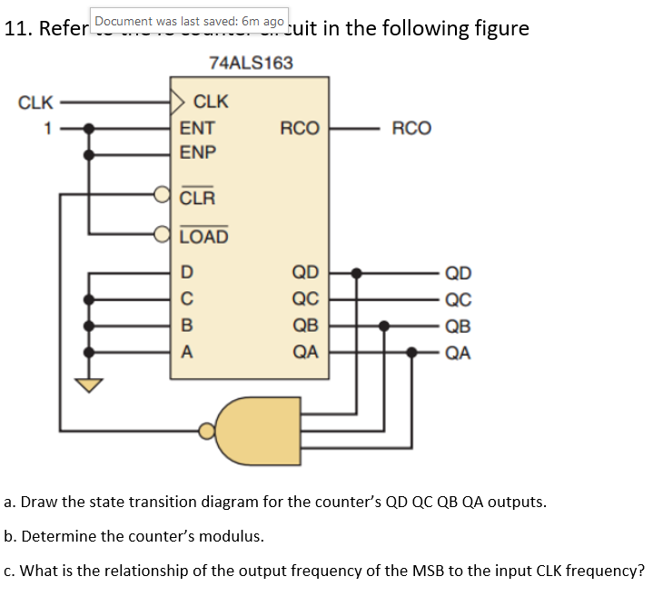 Solved a. Draw the state transition diagram for the | Chegg.com