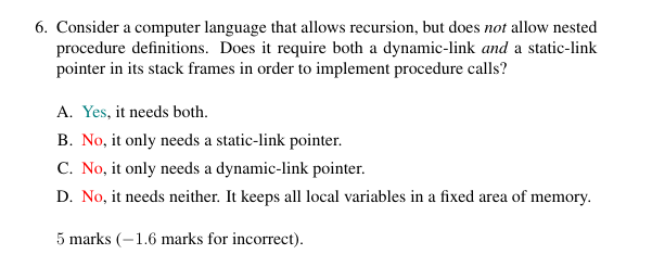 Solved Quick Reply needed! Consider a computer language that | Chegg.com