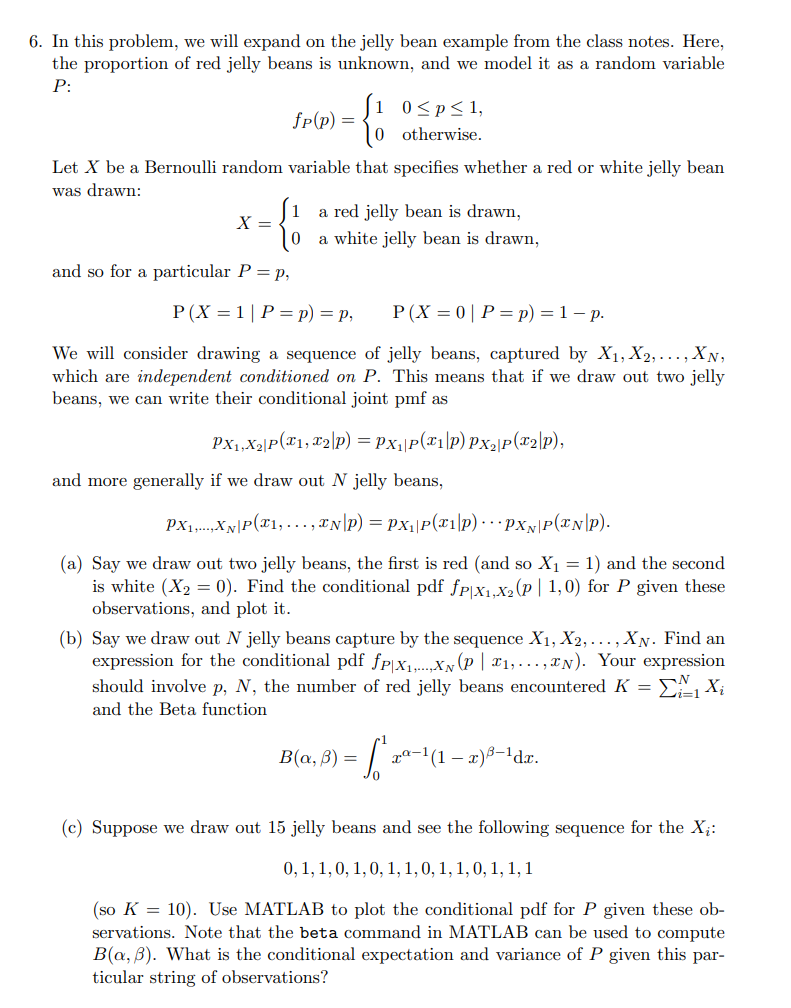 Solved In ﻿this problem, we ﻿will expand on ﻿the jelly bean | Chegg.com