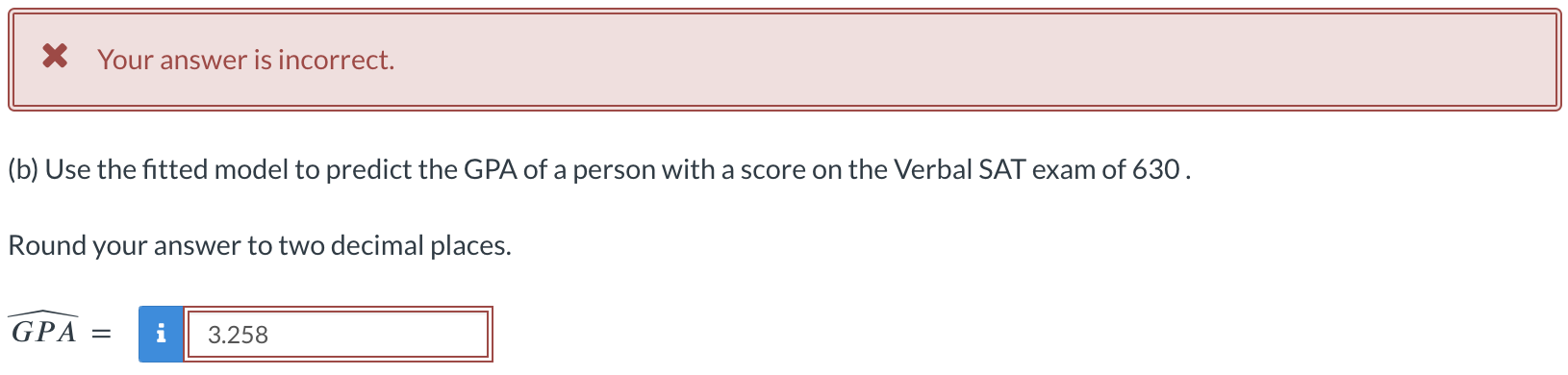 Solved A scatterplot with regression line is shown below for | Chegg.com