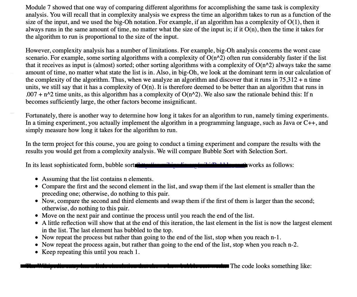Solved Module 7 showed that one way of comparing different | Chegg.com