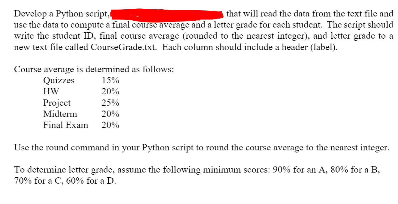 Solved I am not sure how to create this python script, it | Chegg.com