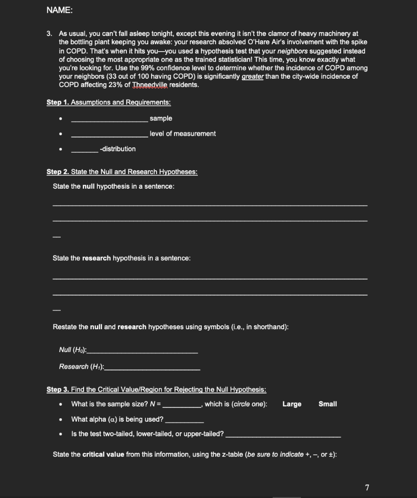 Solved Assignment \#7 Use the "Five Step Model" outlined | Chegg.com