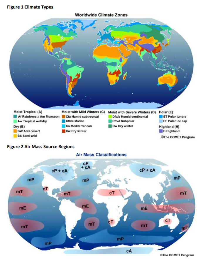 Solved Using the “Regional Climates Lab Graphics” below and | Chegg.com