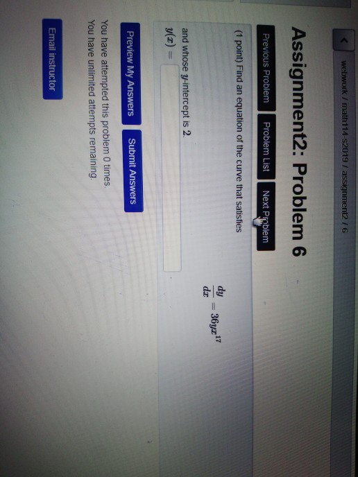 Solved く | webwork / math 11452019 / assignment? / 4 | Chegg.com