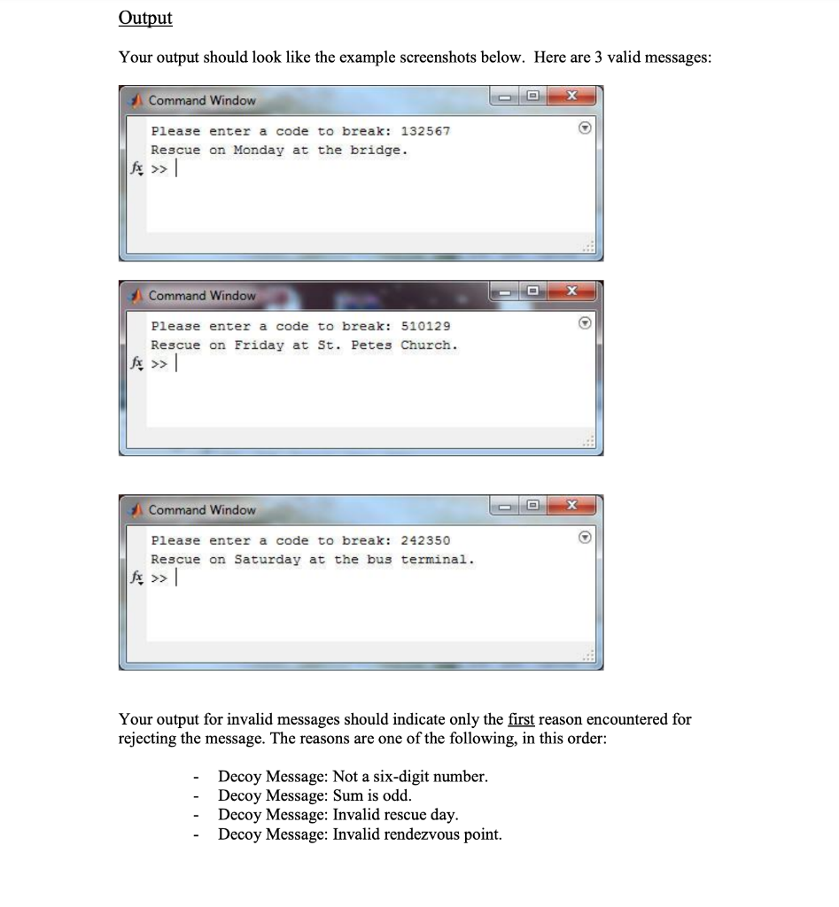 Solved Objective - Decode the message using a bunch of "If | Chegg.com