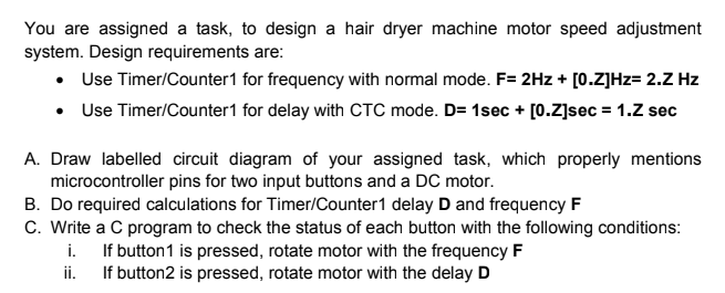 You are assigned a task, to design a hair dryer | Chegg.com