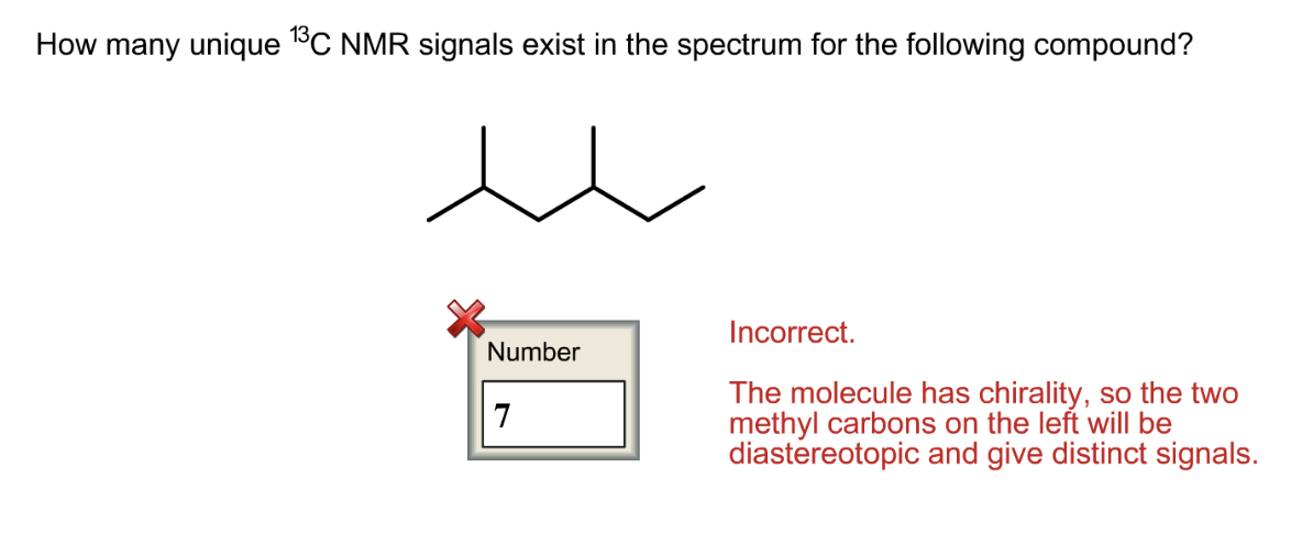 Solved How many unique 13C NMR signals exist in the spectrum | Chegg.com