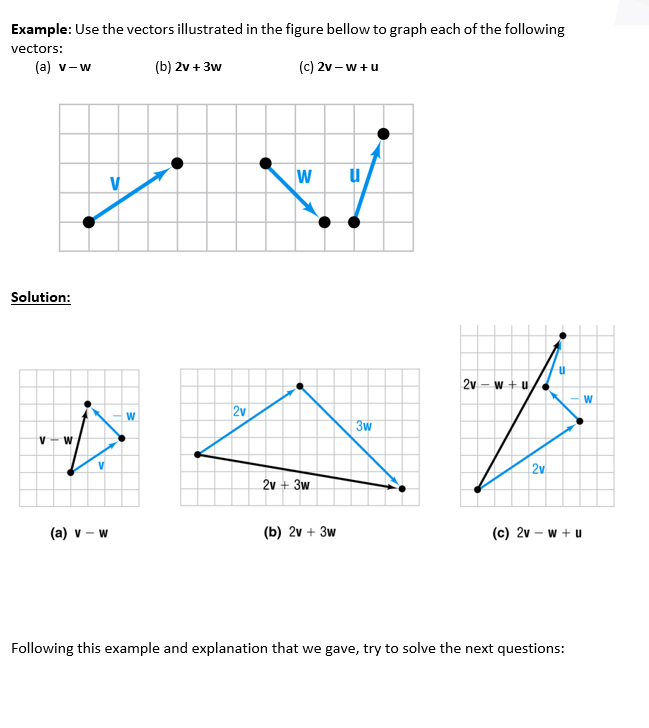 Solved Vectors (Geometric vectors): In this part we want to | Chegg.com