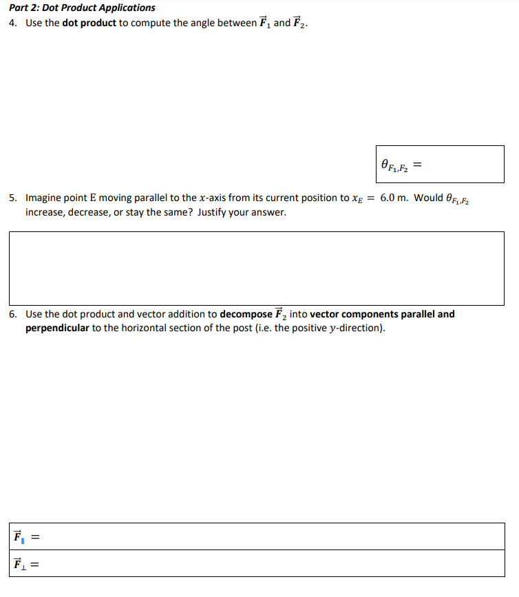 Solved Worksheet 1 3 3D Analysis And Dot Product Chegg